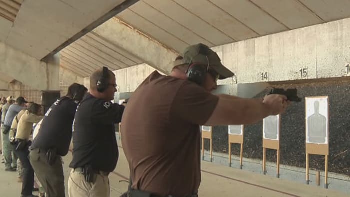 SAPD officers take part in specialized handgun training