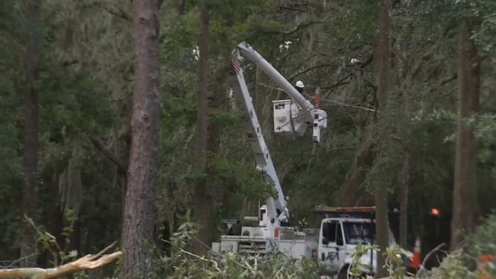 JEA, other utility crews working to restore power to customers