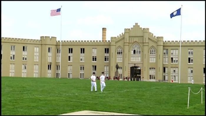 VMI rats getting ready to become cadets
