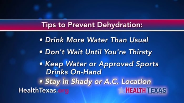 Helpful tips to prevent dehydration