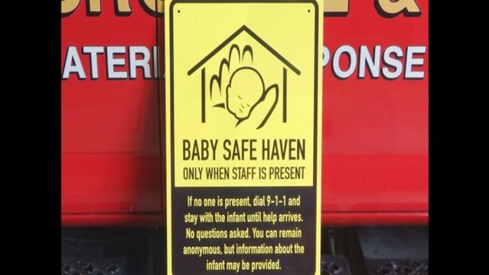 Safe haven signs aimed to prevent infant deaths
