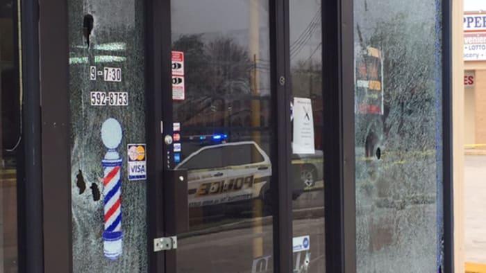 2 arrested after drive-by shooting at barber shop