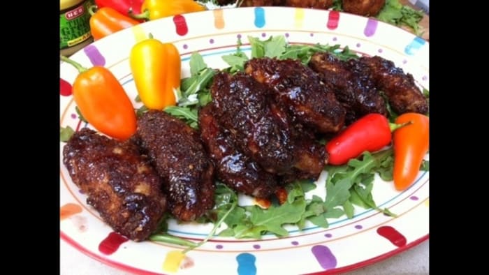 Raspberry Chipotle Chicken Wings
