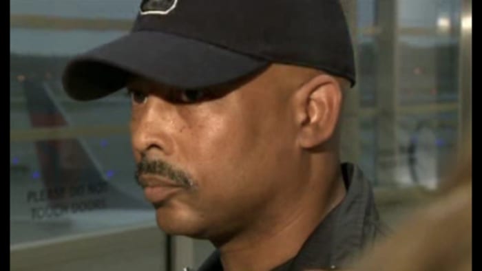 Detroit Police Chief Ralph Godbee returns home and avoids the media