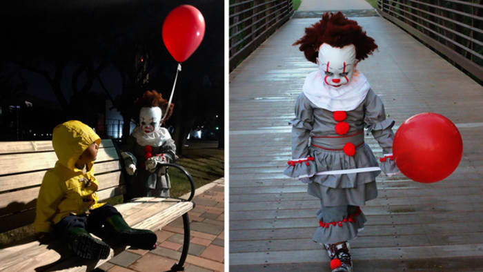 This 4-year-old's terrifying Pennywise costume is winning contests
