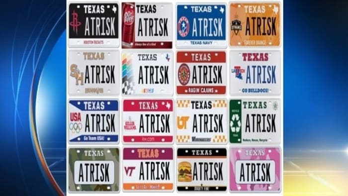Over 50 Texas vanity license plates at risk of removal