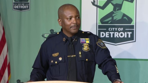 Interim Detroit police Chief James White provides update after 6 shot ...
