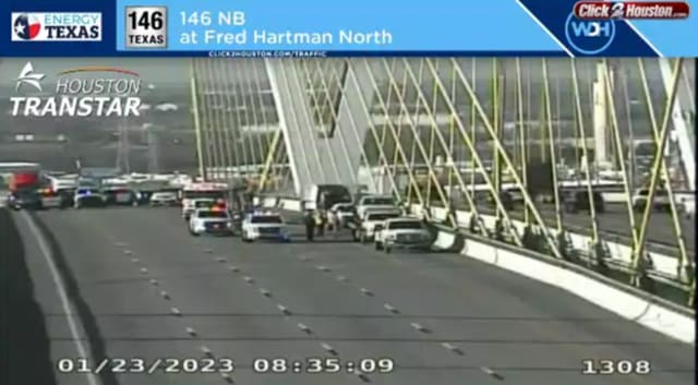 Fred Hartman Bridge Jumper Protesters Arrested After Daylong