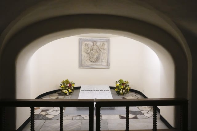 Public now can see Benedict's tomb at St. Peter's Basilica