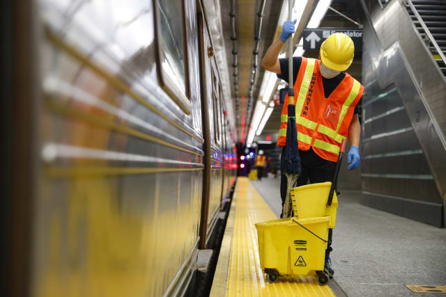Subways sparkle, but does cleaning decrease COVID-19 risk?