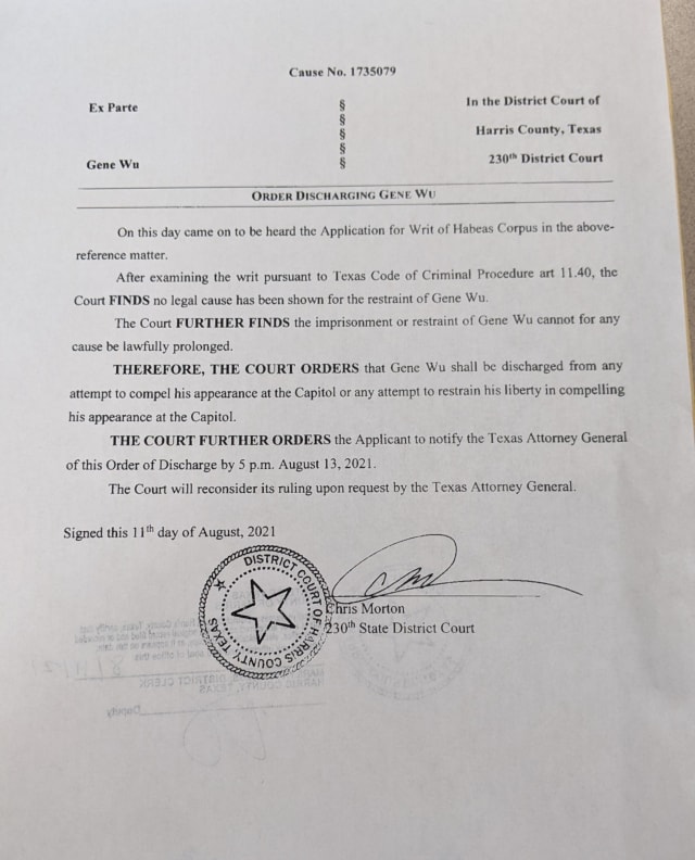 texas arrest warrant example