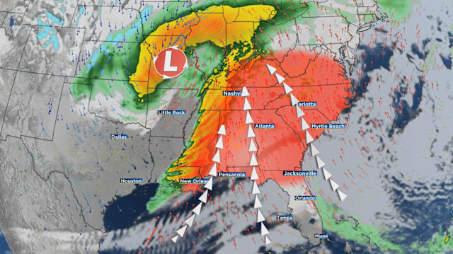 Thunderstorm Weather Map
