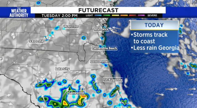 Storms cut back the intense heat