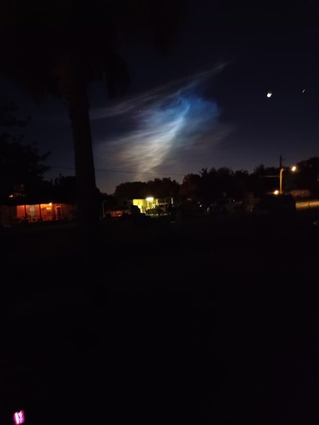 why are there clouds in the sky at night