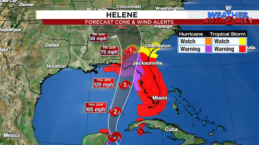 Helene On Track To Strike North Florida As A Devastating Hurricane ...
