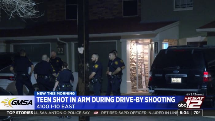 Teen shot in arm while sitting on his couch during drive-by shooting ...