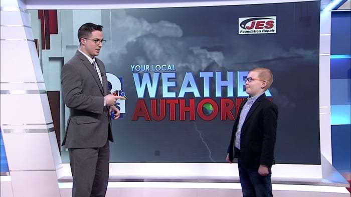 Henry Elementary student becomes a “Weatherman for a Day”