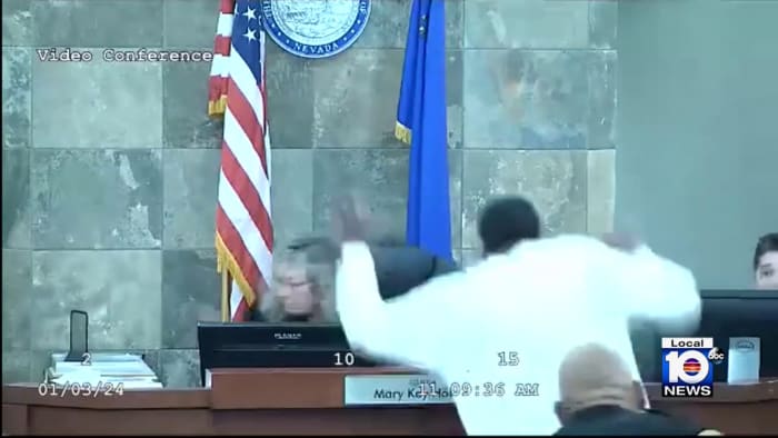 Defendant Faces New Charges After Attacking A Nevada Judge In Court