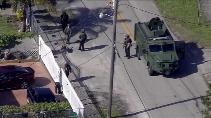 SWAT team swarms northwest Miami-Dade neighborhood