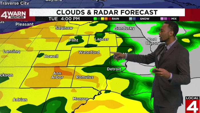 Accumulating snow, rain, winds reach Metro Detroit: Winter storm ...