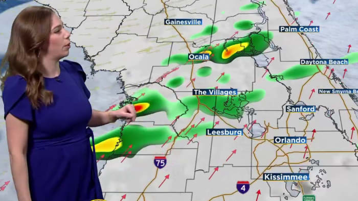 Strong storms possible in Central Florida; freezing temps next week?