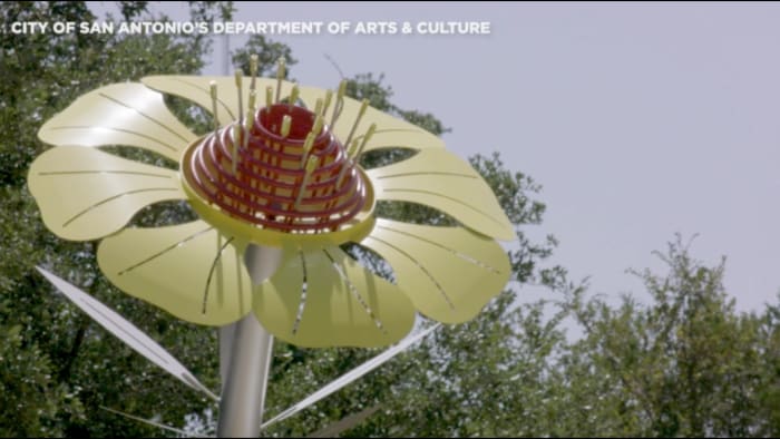 Bloom sculptures of native flowers come to life in San Antonio parks ...