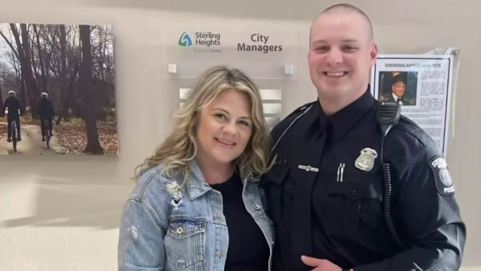 Community rallies behind Sterling Heights police officer fighting cancer Community rallies behind Sterling Heights police officer fighting cancer
