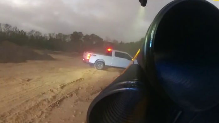 Bodycam Footage Shows Truck Stuck During Carjacking Pursuit In Central