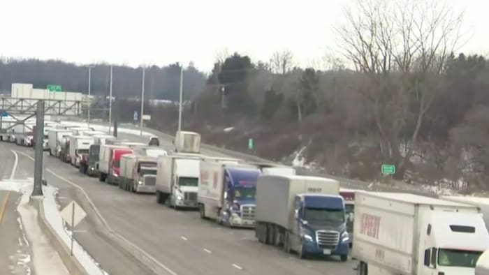 Blue Water Bridge traffic backed up more than 10 miles as protests at ...