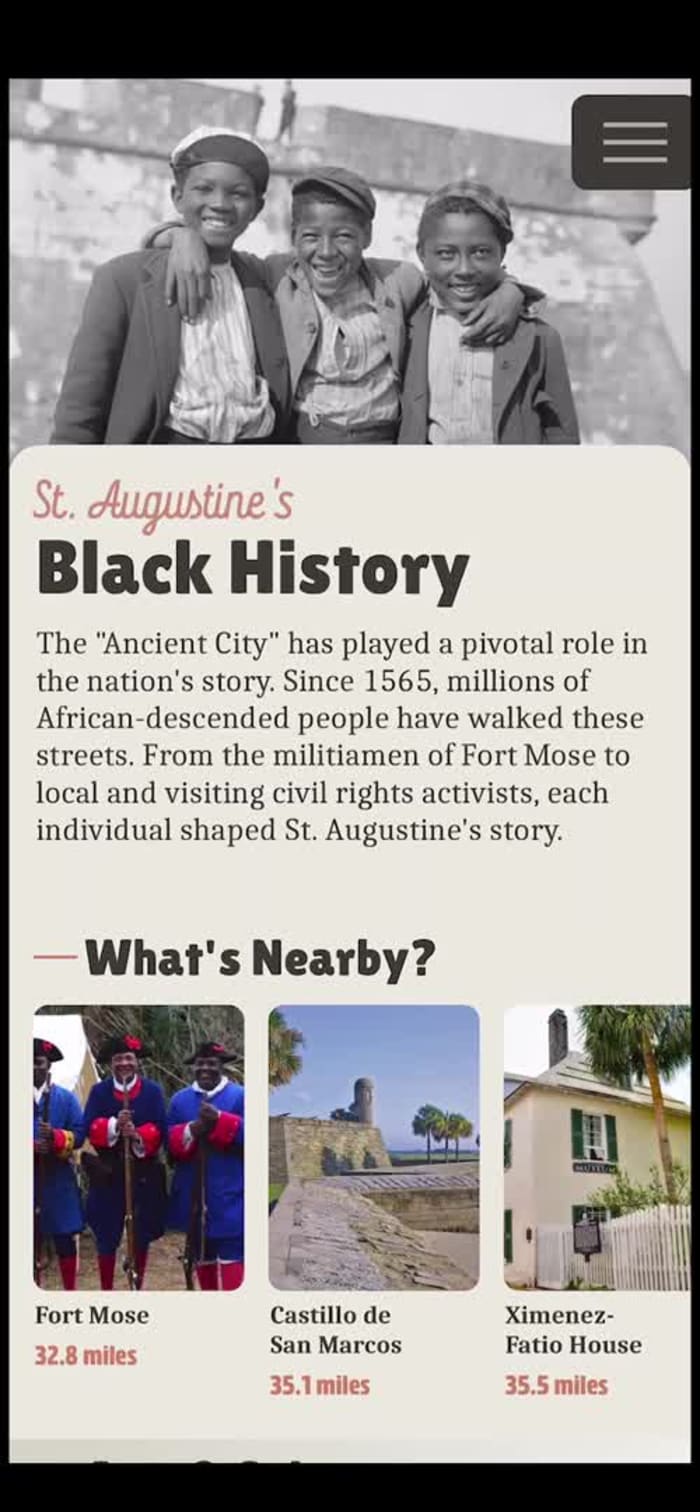 St. Augustine Black History App