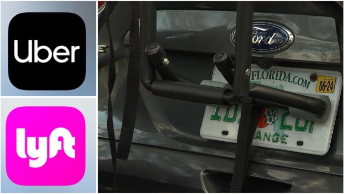 Uber, Lyft drivers dodge tolls using bike racks