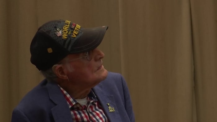 97-year-old World War II veteran visits Lord Botetourt High School