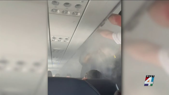 Spirit Airlines flight makes emergency landing at JAX due to battery ...