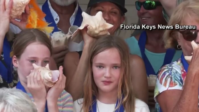 60th Annual Key West Conch Shell Blowing Contest highlights