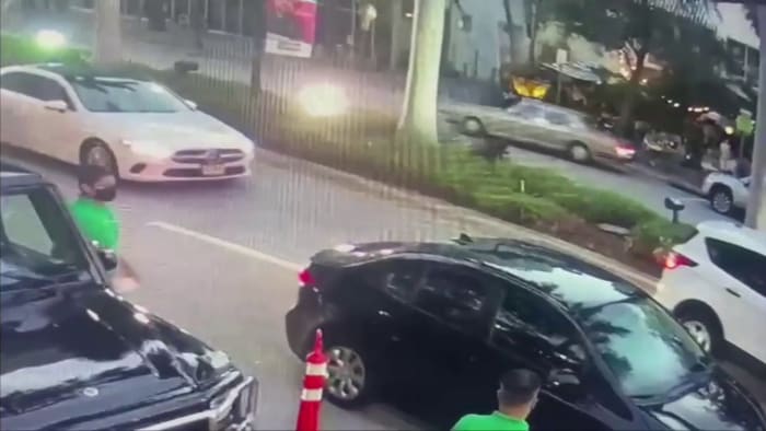 Surveillance video captures fatal crash outside Miami Beach restaurant