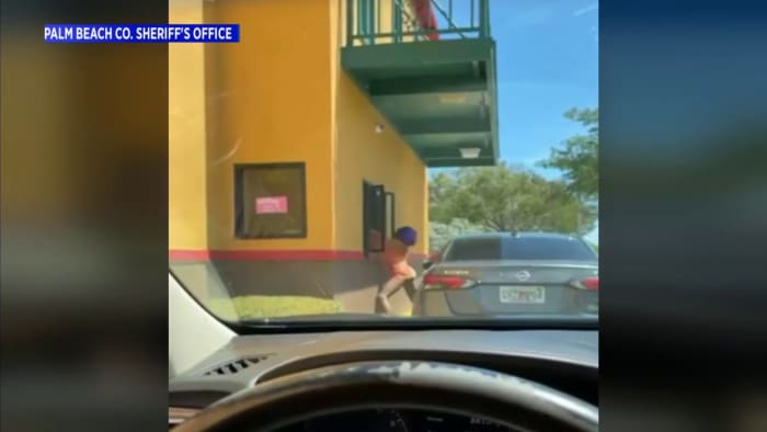 Attack at Popeyes drive-thru window caught on camera in South Florida