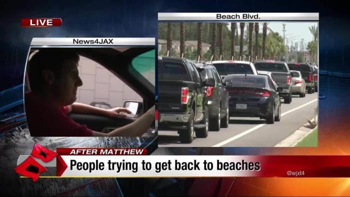Jacksonville beaches reopen, residents head home