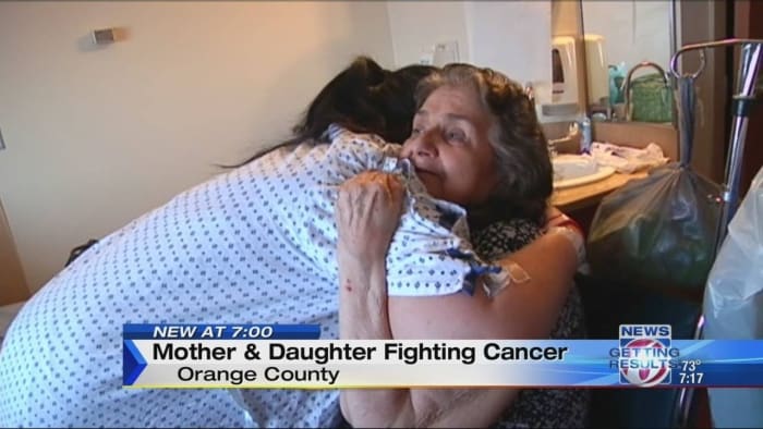 Mother And Daughter Fighting Cancer