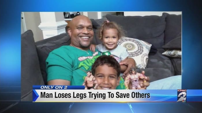Man loses legs trying to save others