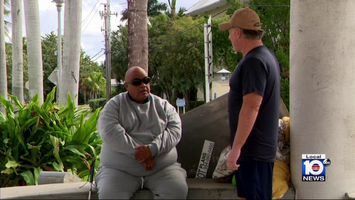 Blind homeless man off the street, working toward independence thanks ...