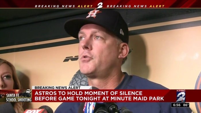 Astros To Hold Moment Of Silence Before Game At Minute Maid Park