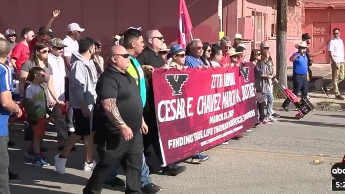 Thousands participate in 27th annual Cesar E. Chavez March for Justice