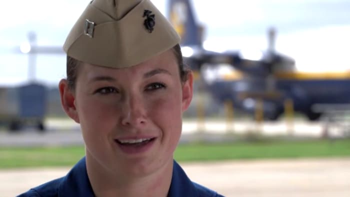 ‘The sky is the limit,’ says first female Blue Angels pilot