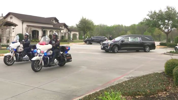 PHOTOS: Procession held for fallen veteran HCSO deputy Darren Almendarez