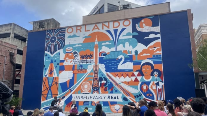 ‘Unbelievably Real’ mural unveiled in downtown Orlando for 407 Day