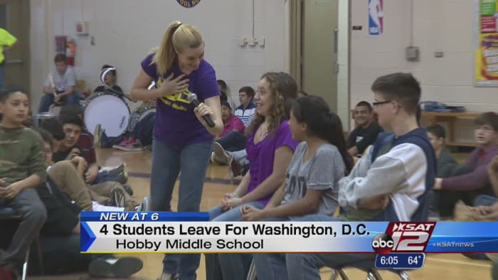 Hobby Middle School sending 4 students to DC