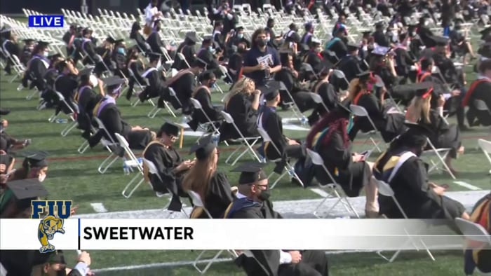 FIU holds first in-person commencement ceremony since pandemic started