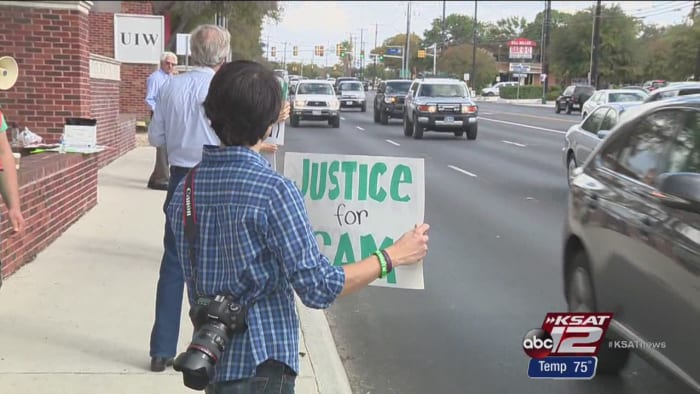 Protesters rally for change to UIW police protocol