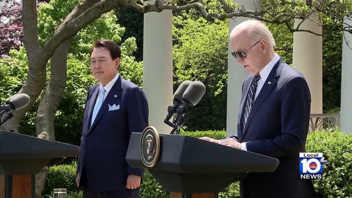 Biden Yoon Warn N Korea On Nukes Unveil Deterrence Plan