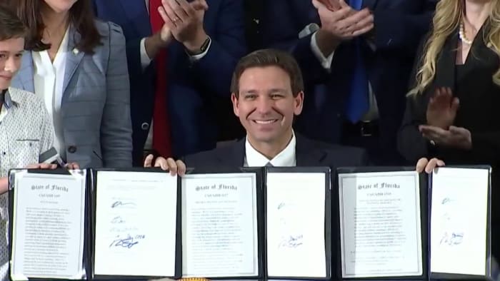 Florida Gov. Ron DeSantis celebrates wins at end of busy legislative ...
